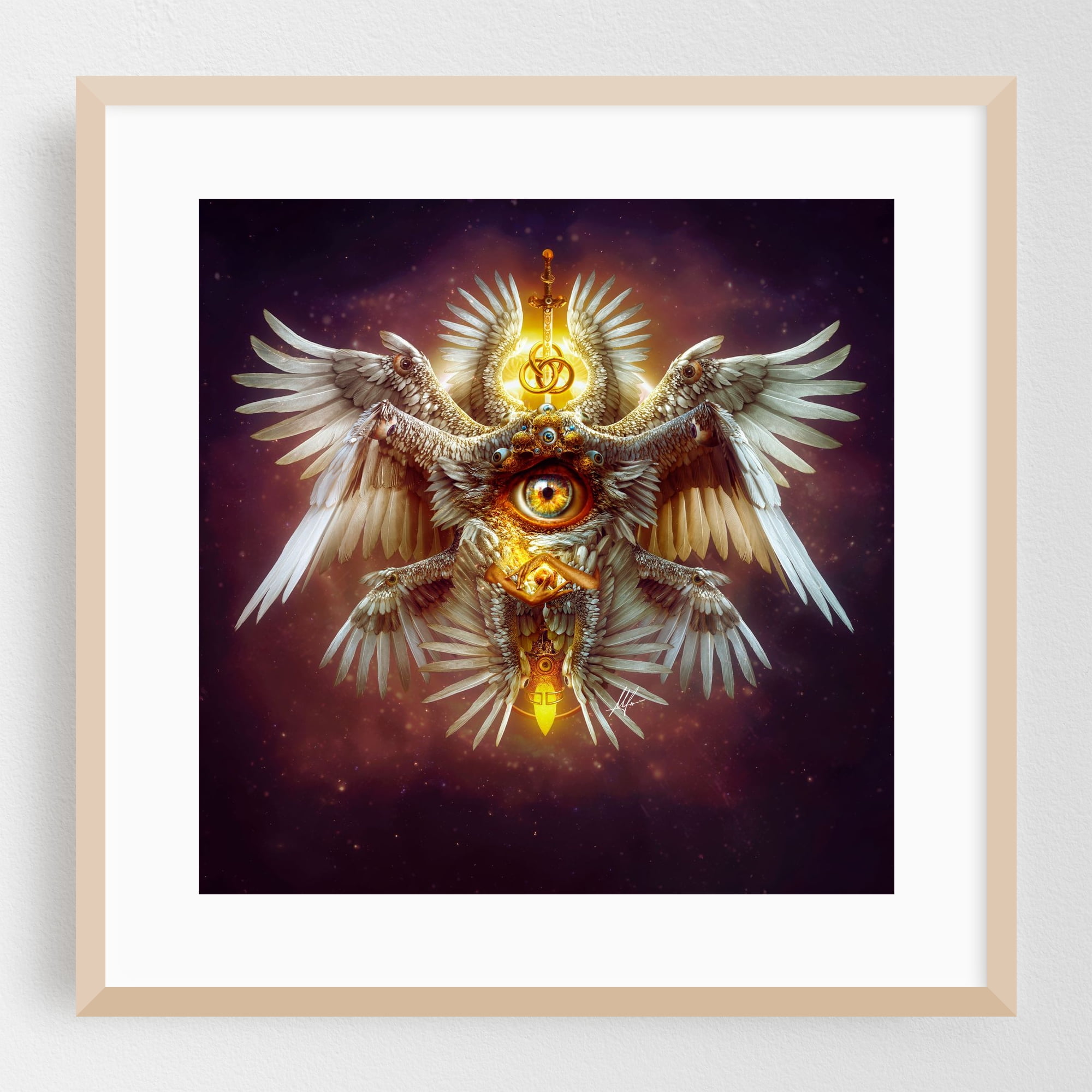 Seraphin - Digital Art Surrealism Mystical Fantasy Spiritual Religious ...