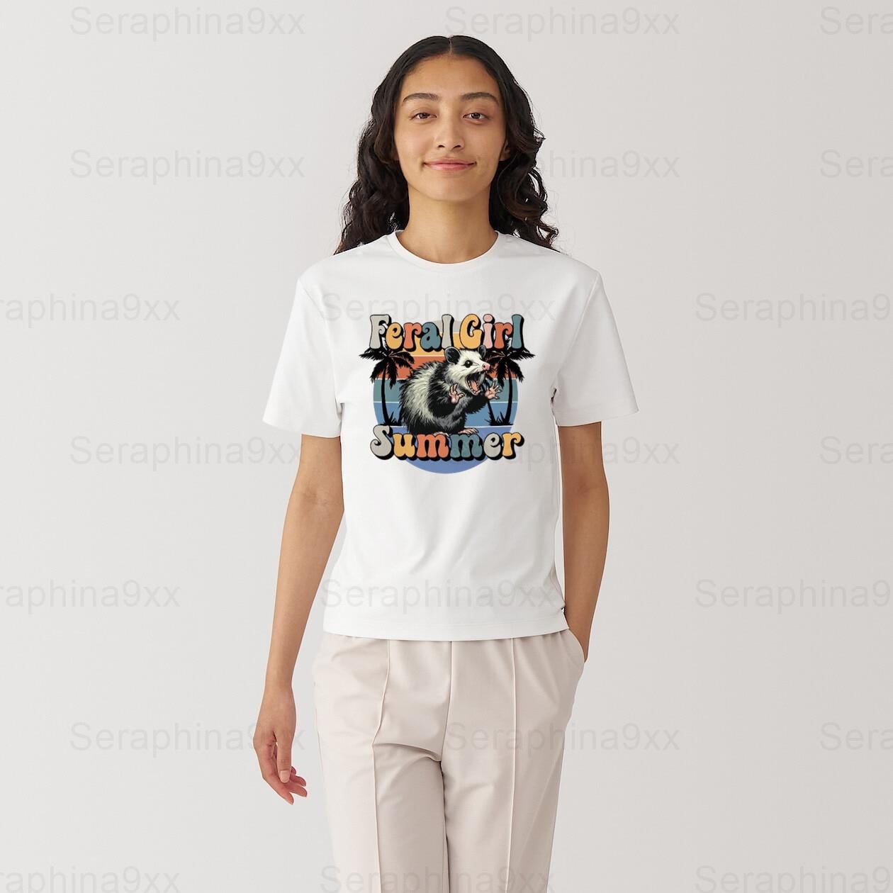 Seraphina9xx Feral Girl Summer Cute Opossum Possum Summer Retro Vintage ...