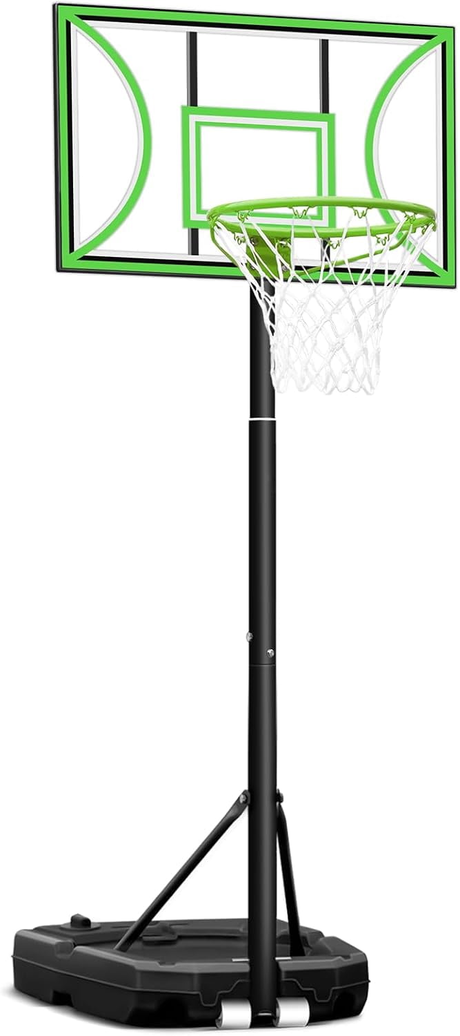Seray Kids Basketball Hoop Outdoor, 3 FT- 9 FT Adjustable Pool ...