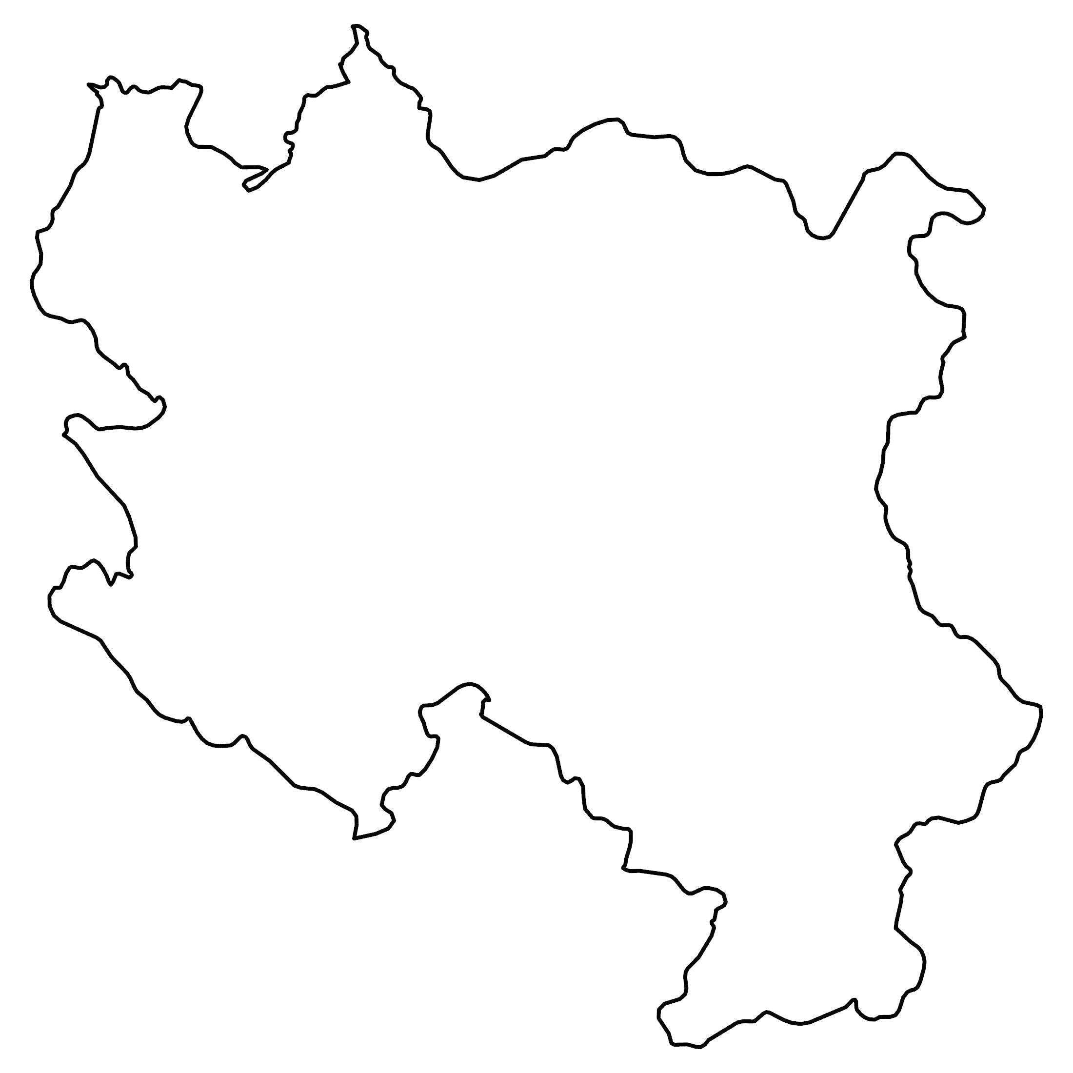 Serbia Blank Outline Map GLOSSY POSTER PICTURE PHOTO PRINT BANNER ...