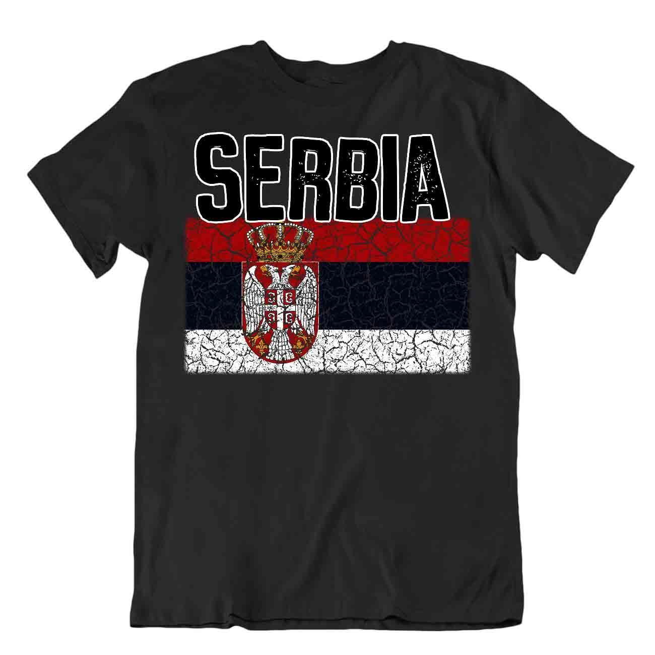 Serbie Drapeau Tshirt souvenir voyage cadeau patriote tourisme fierté ...