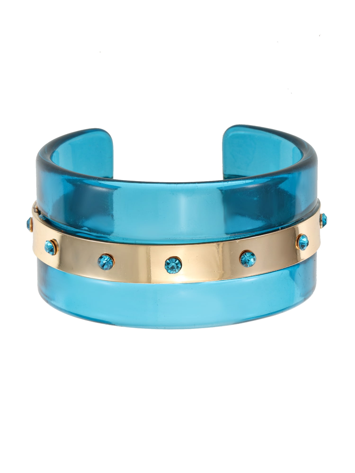 Seren Jewelry Blue Acrylic Statement Bangle Bracelet - Walmart.com