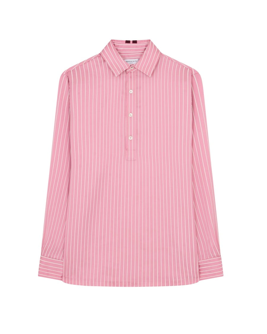 Serena Bute Satin Stripe George Shirt - Pink (Women's) - Walmart.com