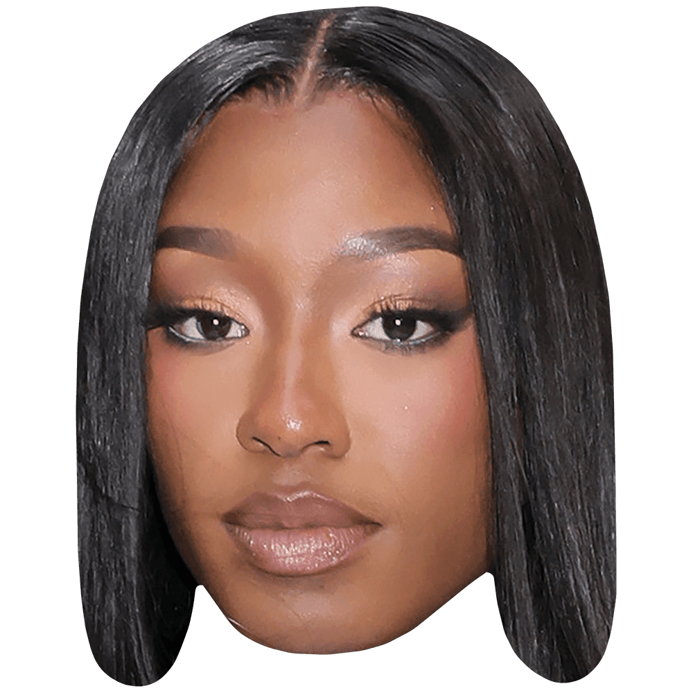 Serena Page (Long Hair) Celebrity Mask, Flat Card Face, Fancy Dress ...