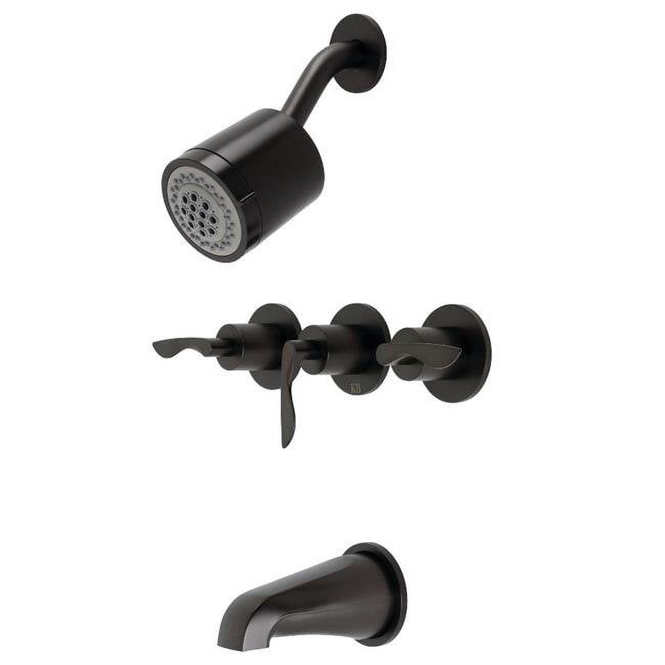 Serena Three-Handle Tub & Shower Faucet, Oil Rubbed Bronze - Walmart.com