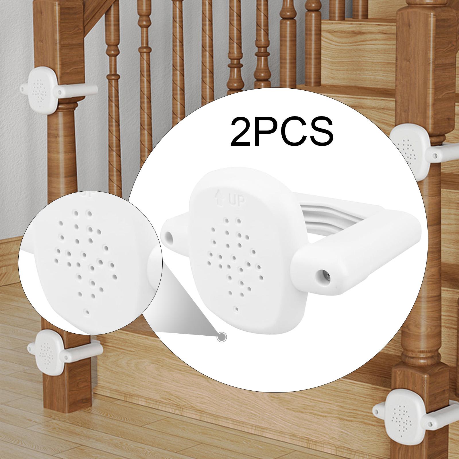 Serenable 2 Pieces Stairs Gate Banister Adapter Mounting Security ...