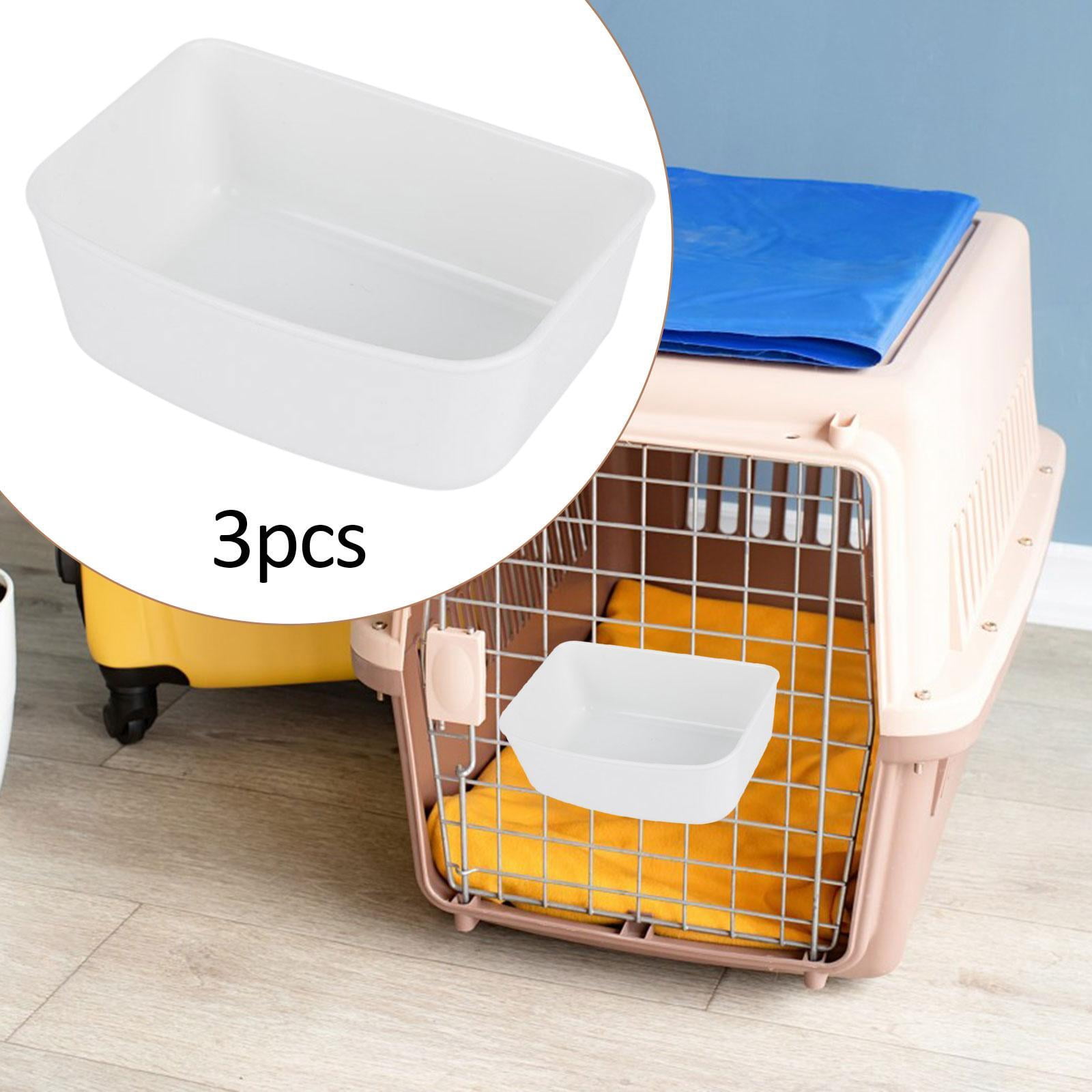 Serenable 3x Pet Crate Hanging Bowls Multipurpose Dog Bowls for ...