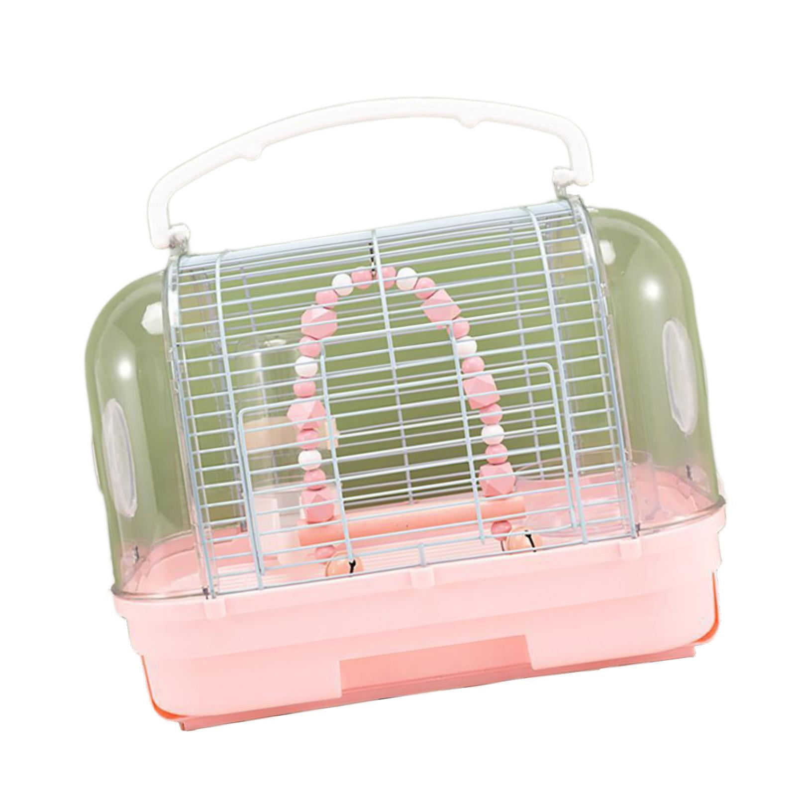 Serenable Bird Carrier Travel Cage,Birdcage with Water Bottle Carrying ...