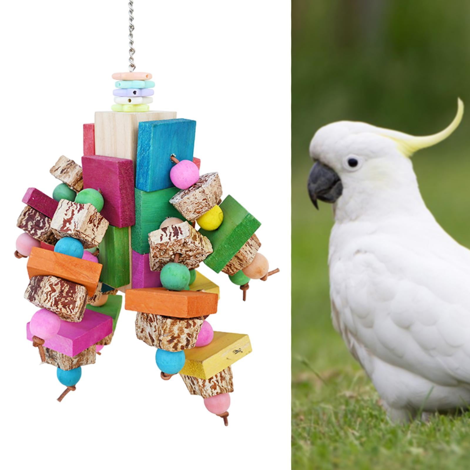 Serenable Bird Toys Parrot Hanging Cage Toy with Hanging Hook Colorful ...