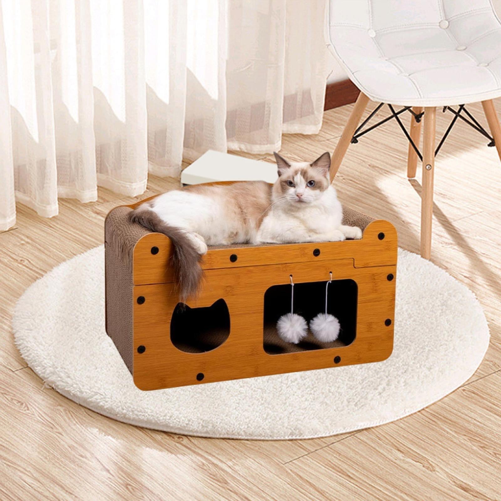 Serenable Cat Corrugated House Croboker Board Peace And Versatile ...