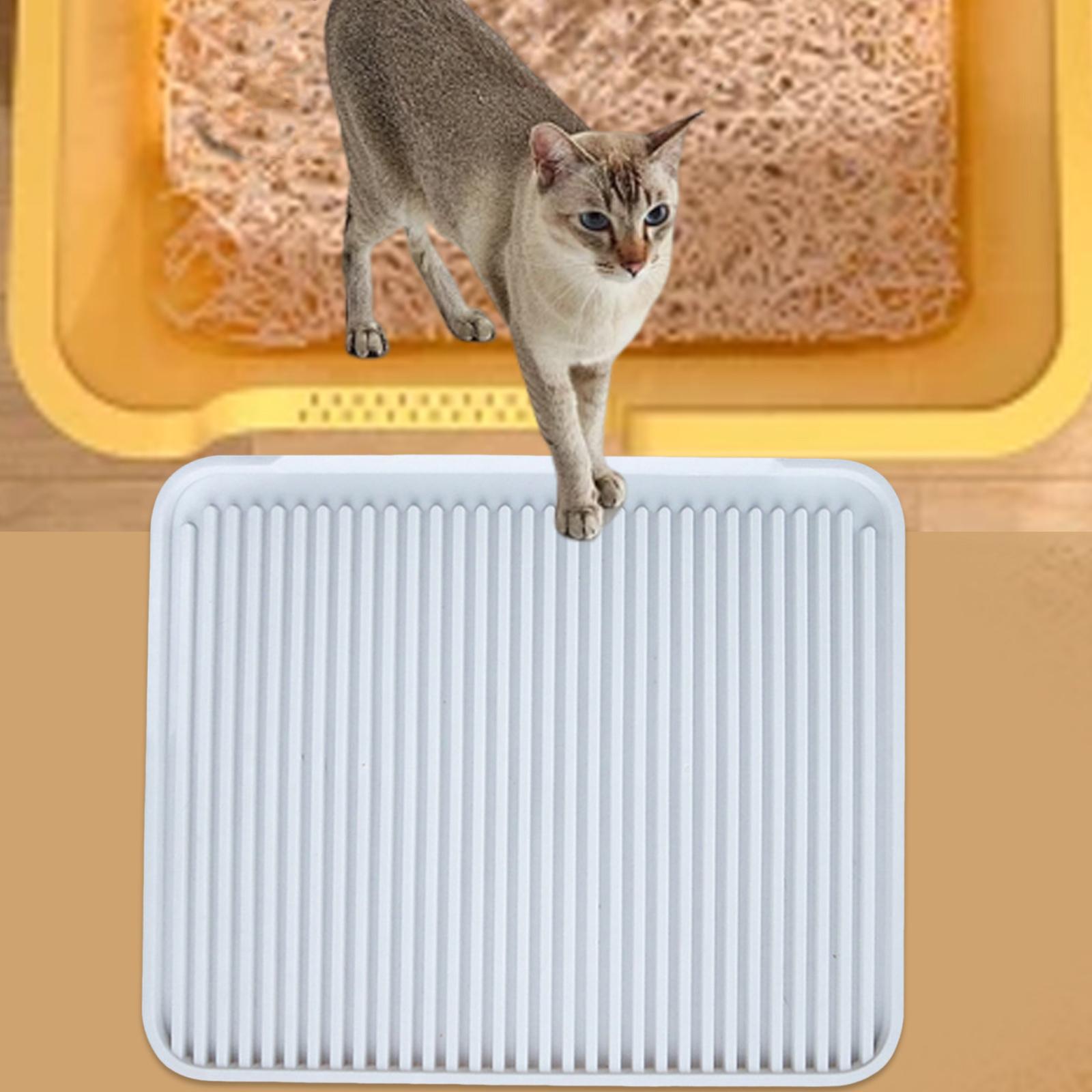 Serenable Cat Litter Mat Easy Clean Anti Slip for Indoor Pet Litter ...