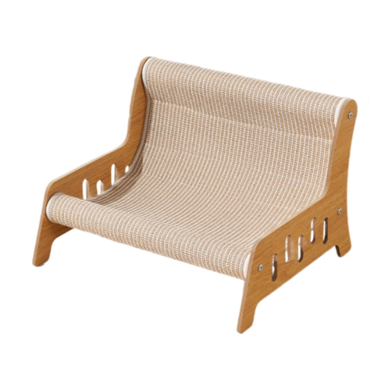Serenable Cat Sisal Chair Cat Lounger Wooden Frame Pet Furniture Sturdy ...