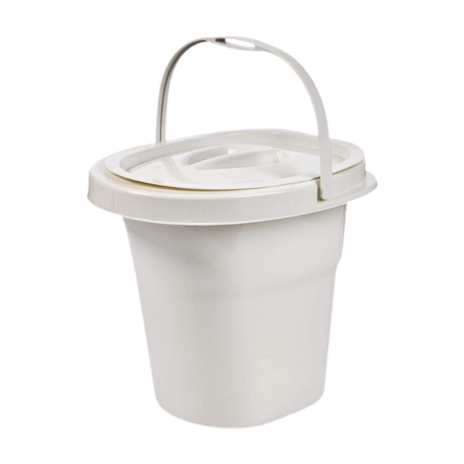 Serenable Chamber Pot Pee Bucket Lightweight with Handle and Lid Sturdy ...