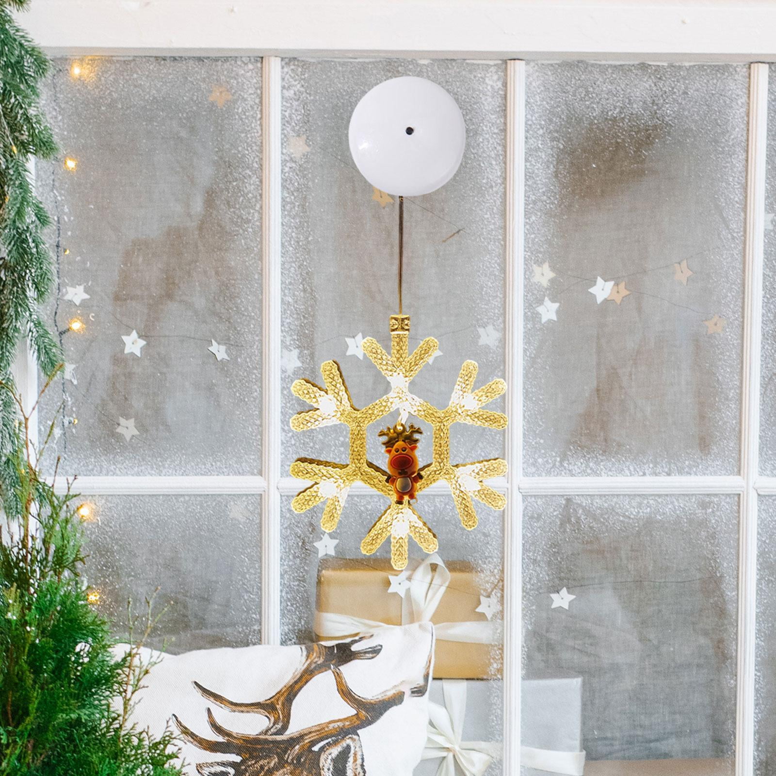 Serenable Christmas Window Light Xmas Ornament Cute Hanging Silhouette ...