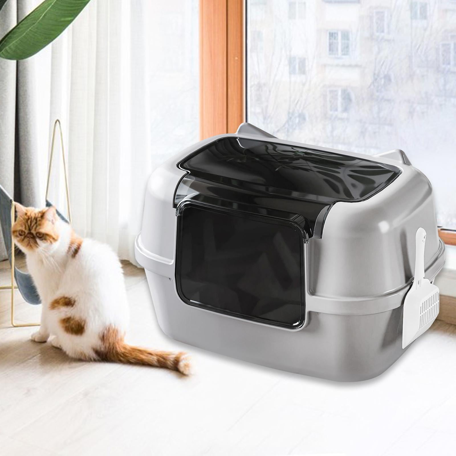 Serenable Enclosed Cat Litter Tray Detachable Pet Supplies with Spade ...