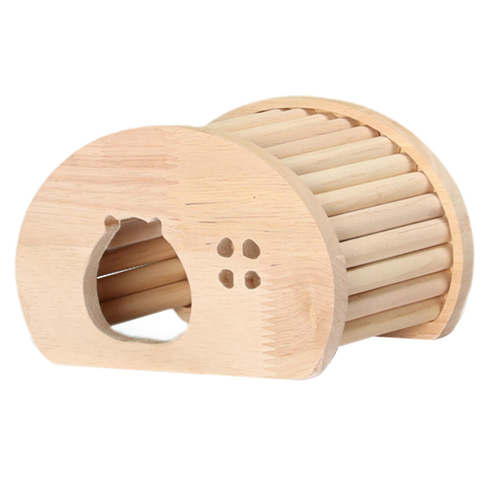 Serenable Hamster Wood House Hideout, Small Animal House DIY Cage Rest ...