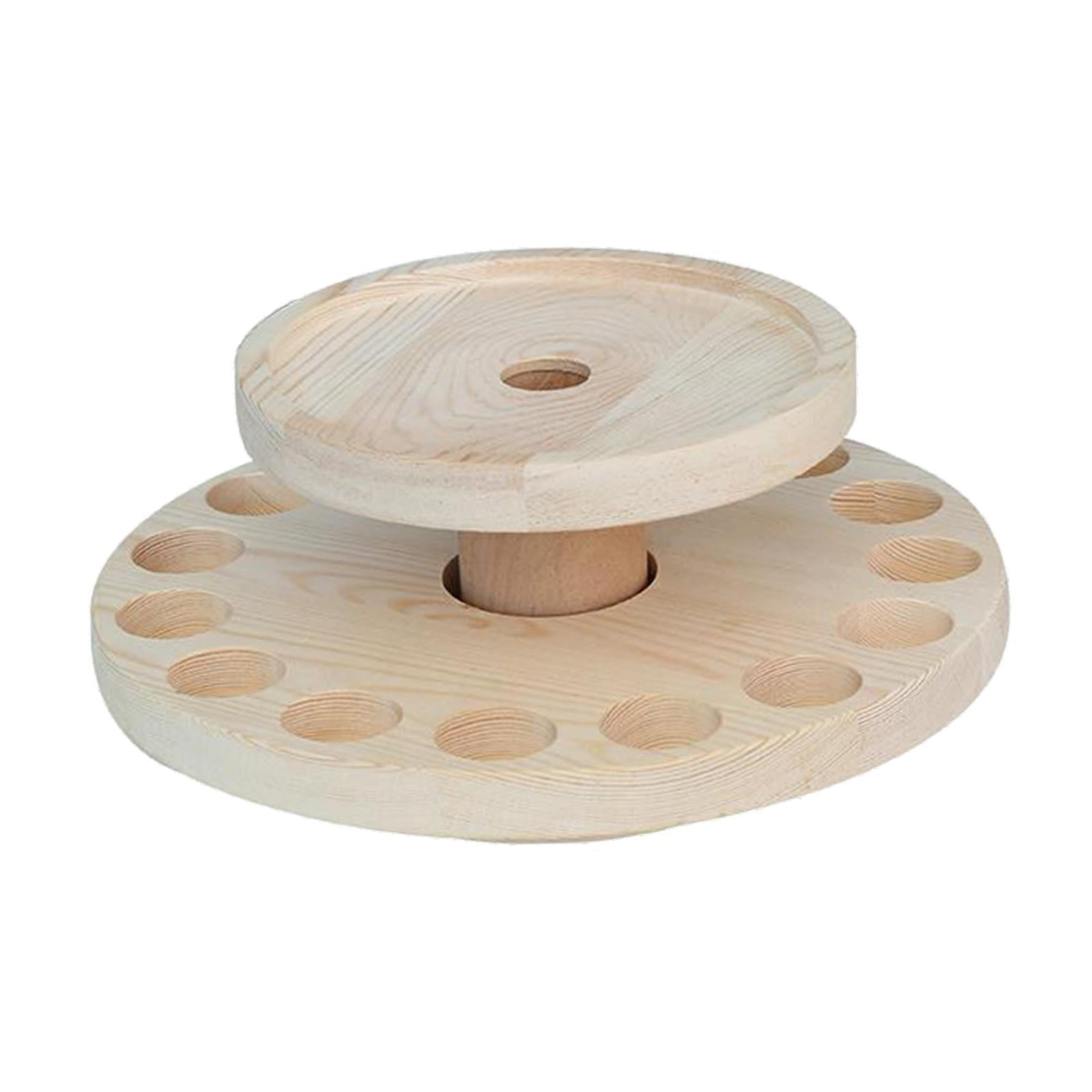 Serenable Holder Carousel ,Display Stand Organizer Storage ,Wood ...