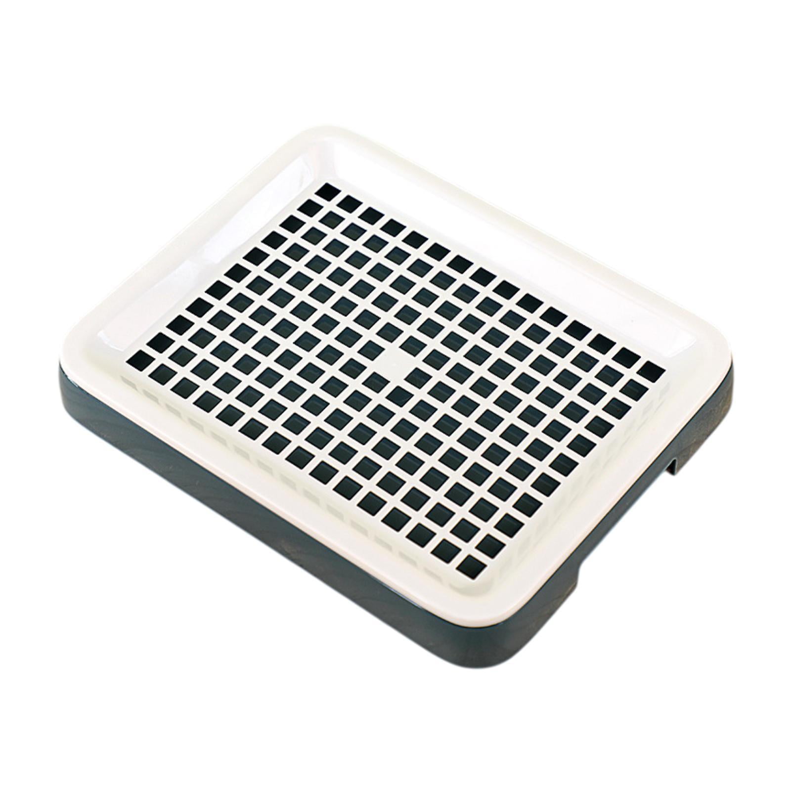Serenable Litter Pan Anti Splashing Hollow Grid Design Pet Toilet Pee ...