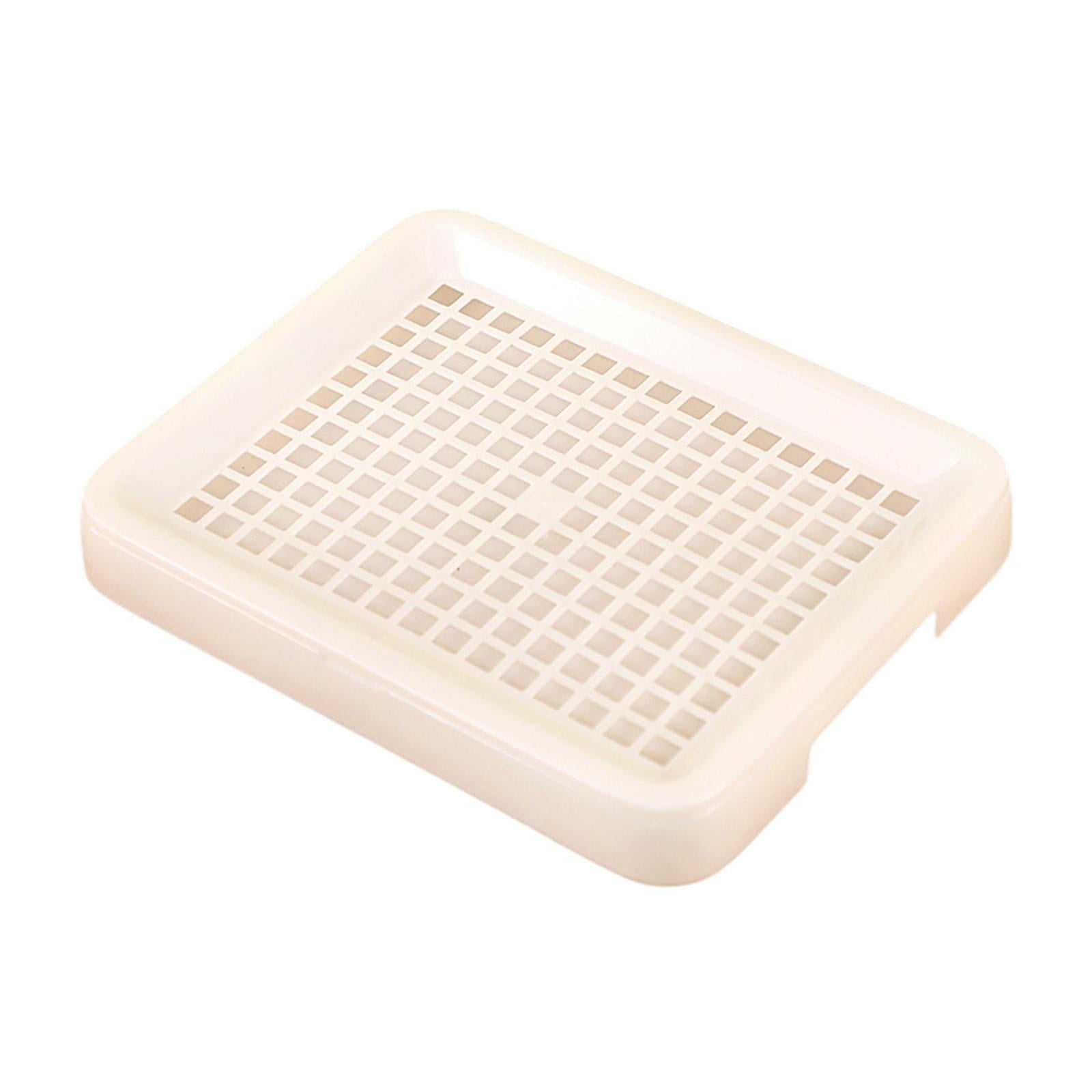 Serenable Litter Pan Anti Splashing Hollow Grid Design Pet Toilet Pee ...