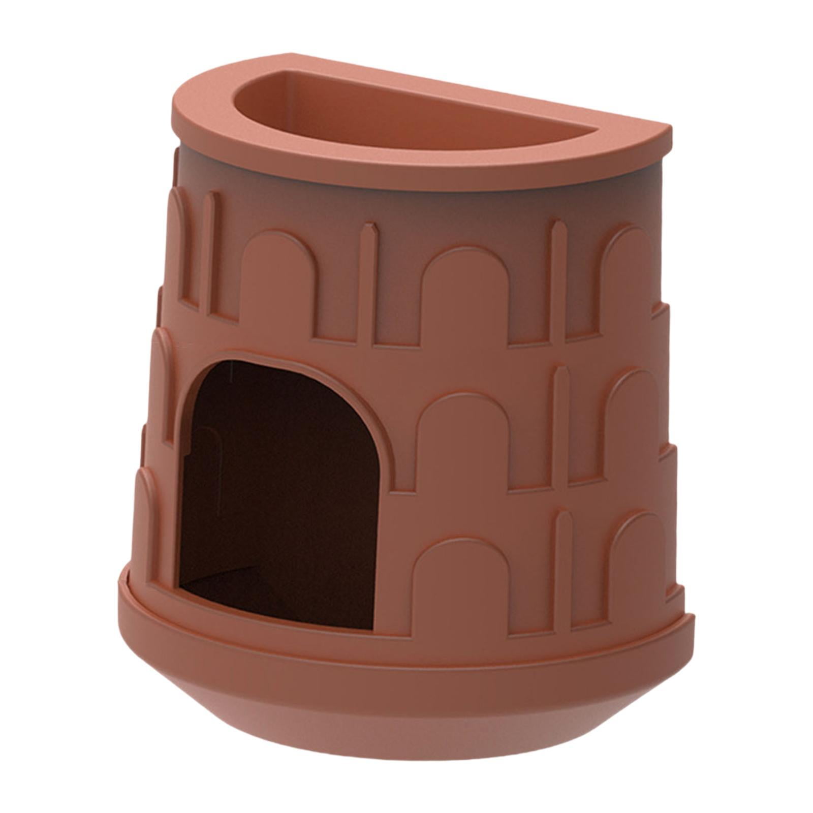 Serenable Reptile Cave Hideaway Decor Landscaping Pets Hut for Snake ...