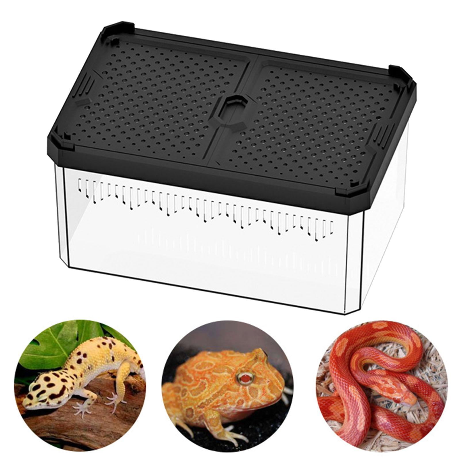 Serenable Reptile Feeding Box Aquarium Breeding Box with Vents Reptile ...