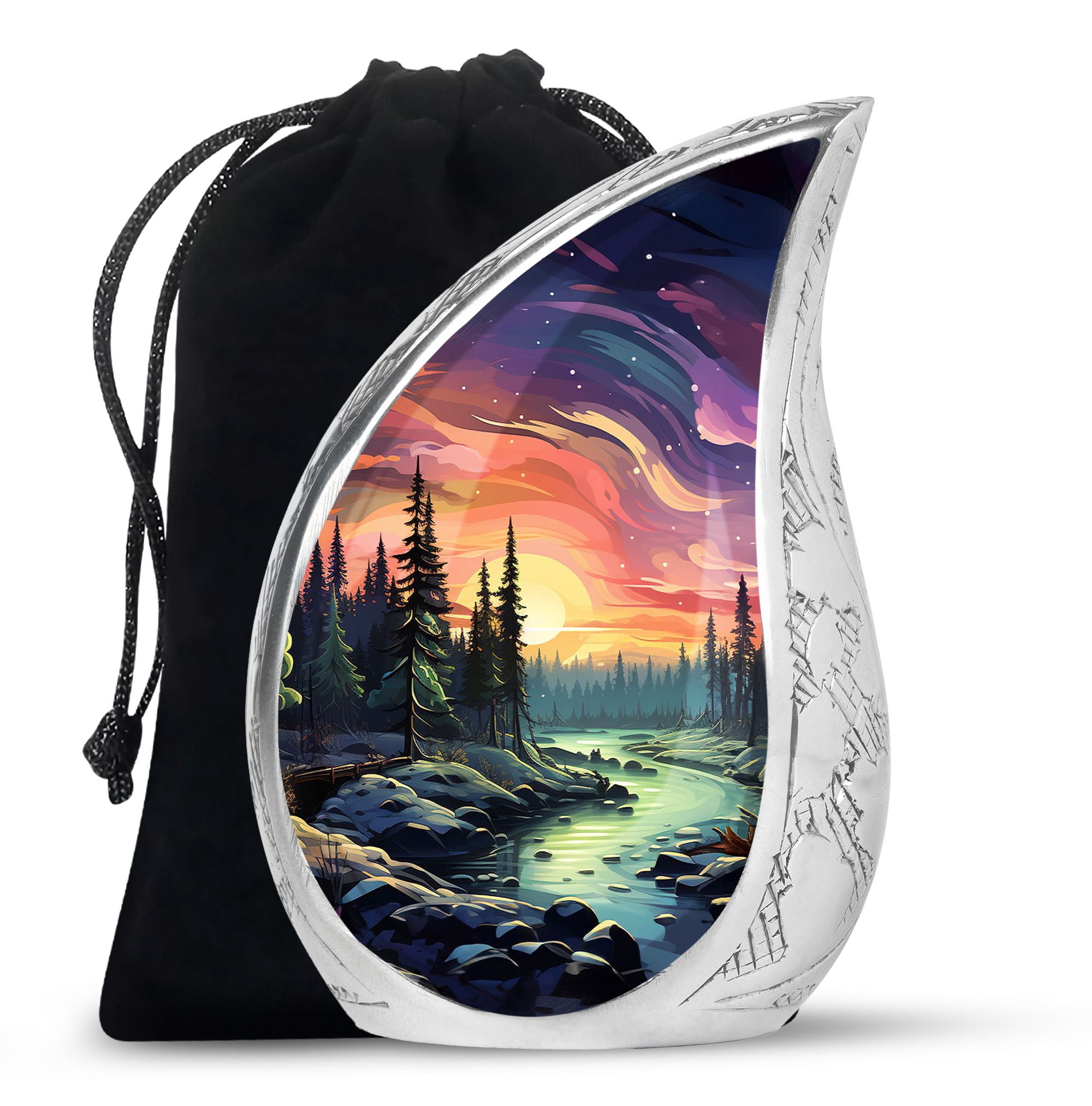 Serenade of Twilight Forest Urn, Burial Urns for Cremated Remains ...