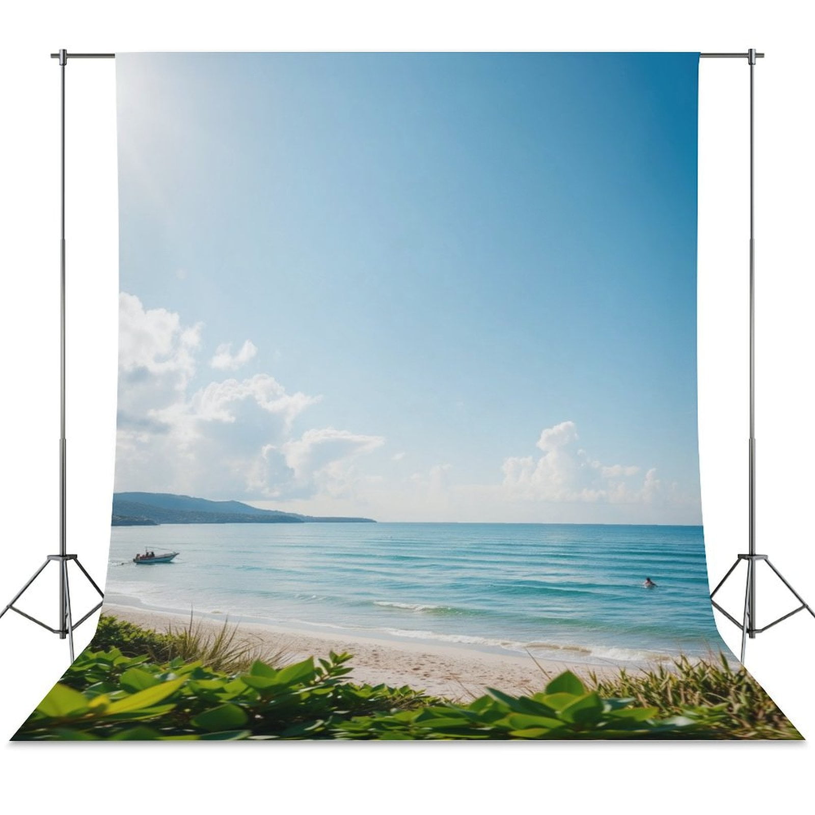 Serene Beach Paradise Party Backdrop Birthday Decoration Backgrounds for Photographs Studio ...