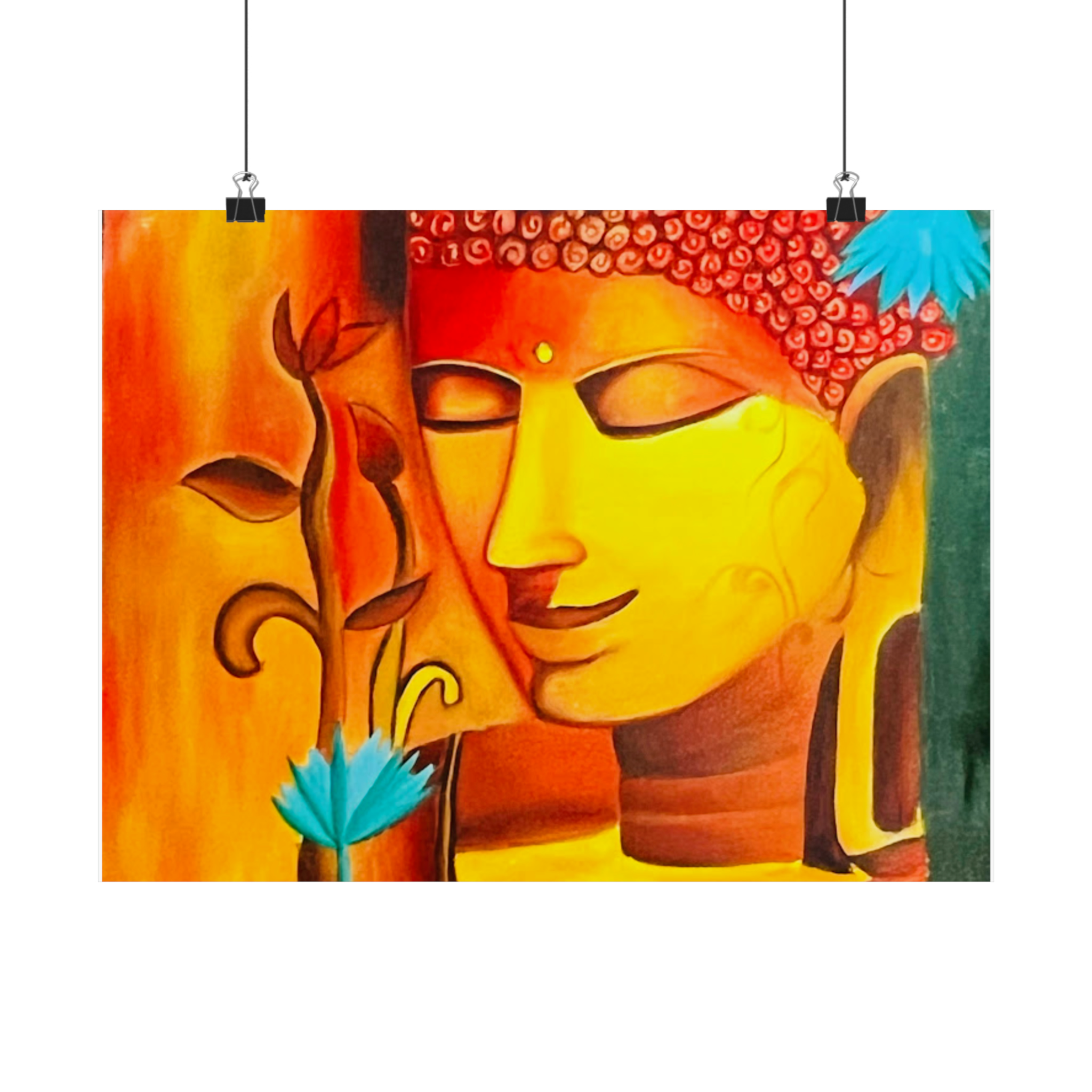 Serene Buddha Matte Poster – Tranquil Art for Your Space - Walmart.com
