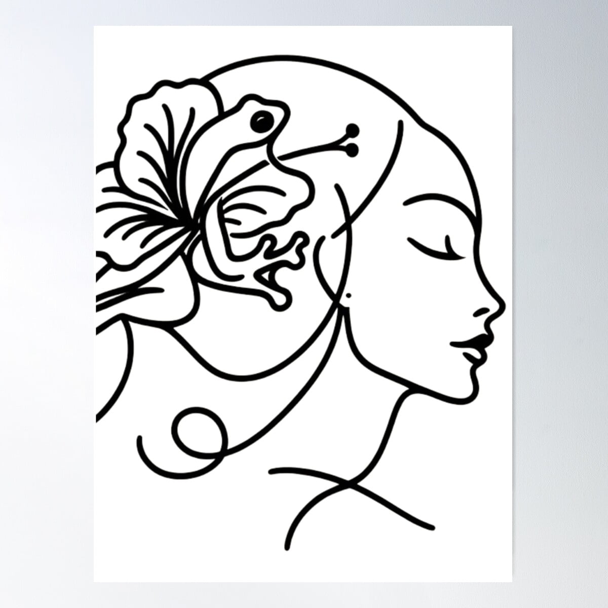 “Serene Contour” Poster Wall Art, Modern Wall Decor For Living Room ...