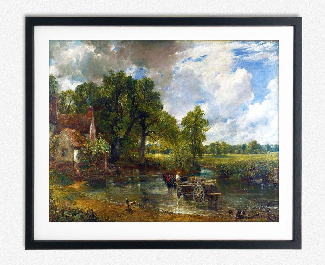 Serene Countryside: John Constable "The Hay Wain" Poster Rustic Landscape Art Tranquil And ...