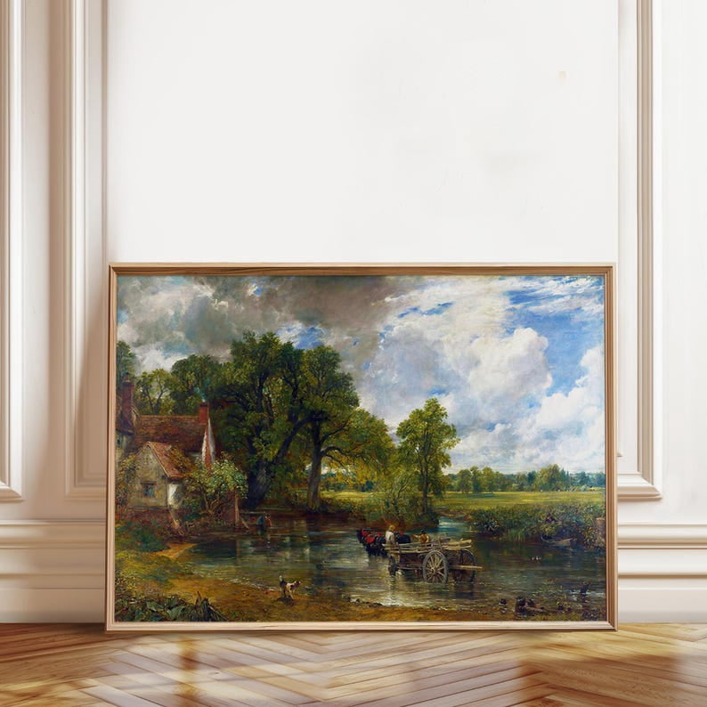 Serene Countryside: John Constable "The Hay Wain" Poster Rustic ...