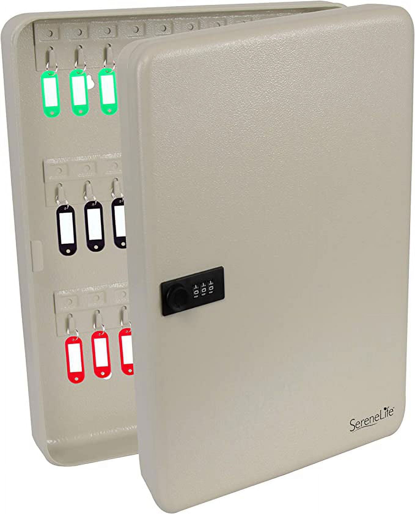 Serene Life Key Safe Security Box Locker Wall Mount Steel Metal Key ...