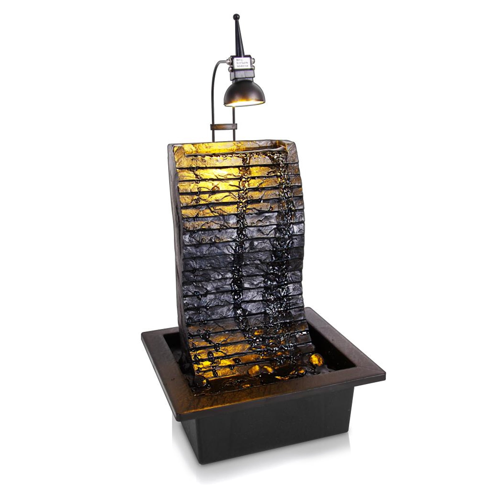 Water Fountain - Relaxing Tabletop Water Feature Decoration - Walmart.com