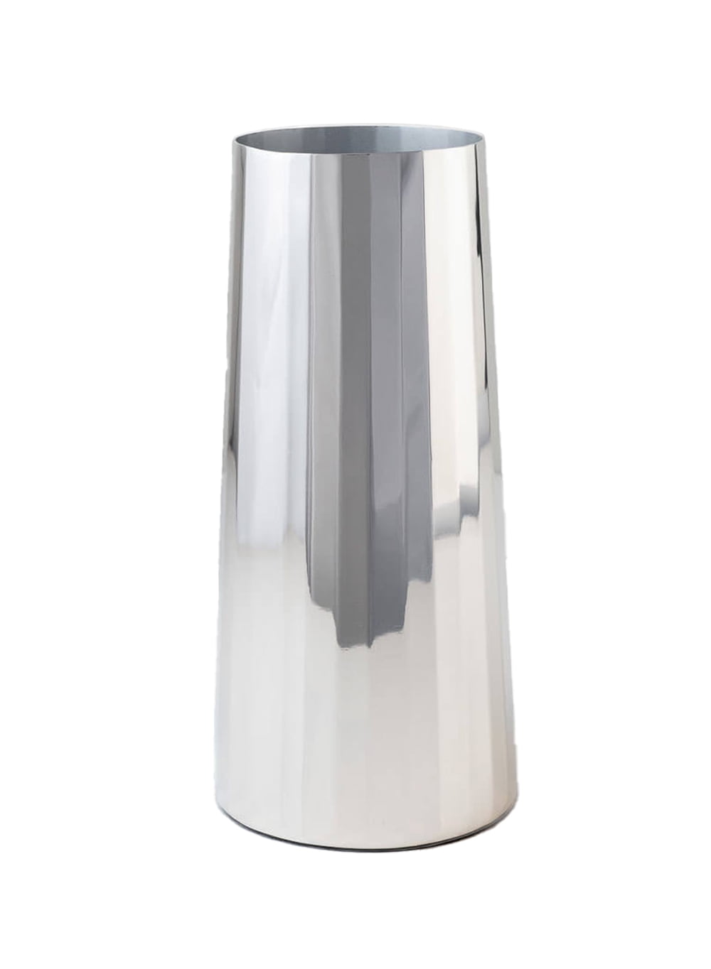 Free Shipping! Serene Spaces Living Large Silver Cylinder Metal Vase, 4 ...