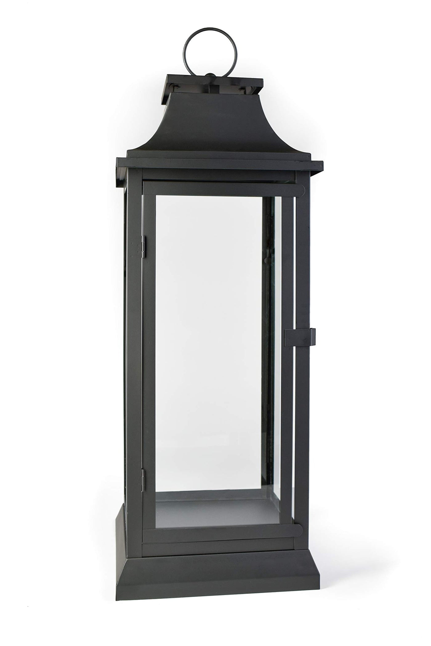 "Serene Spaces Living 20"" Tall Black Iron Hurricane Lanterns for ...