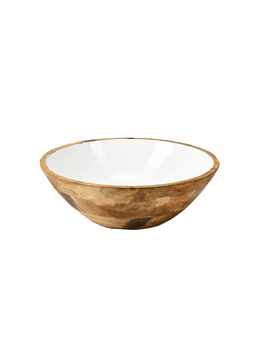 Serene Spaces Living Modern Brown Decorative Wooden Bowl - Walmart.com