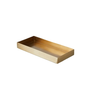 American Atelier, Gold Alligator Polypropylene Rectangular Serving Tray ...