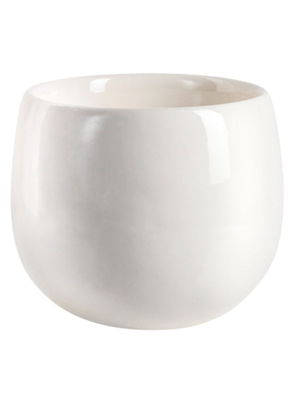 Serene Spaces Living Set of 2 Small White Ceramic Floral Vases, Home ...