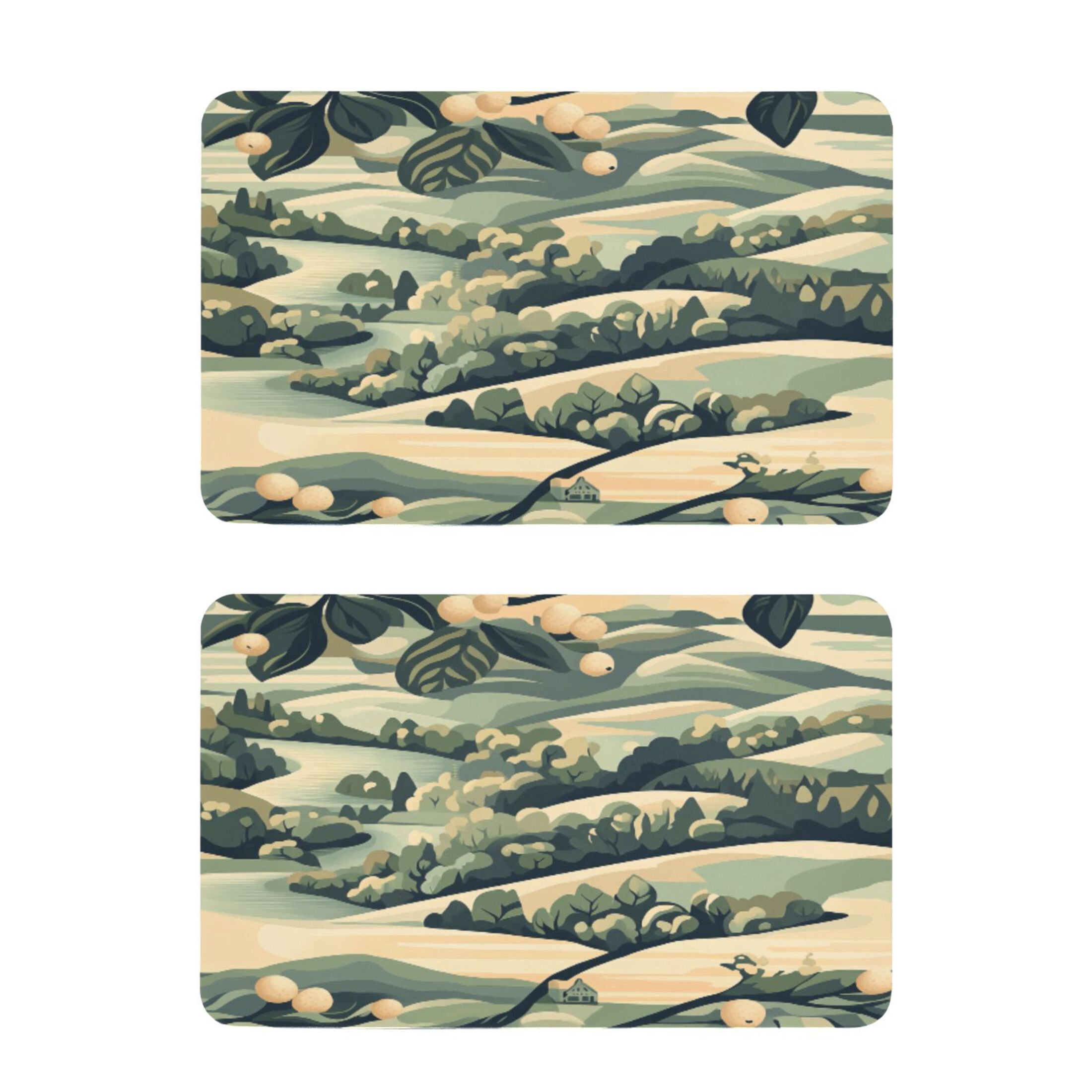 Serene Spring Landscape 2 Pack 4x2.5 Inch Magnetic Stickers Thick and ...