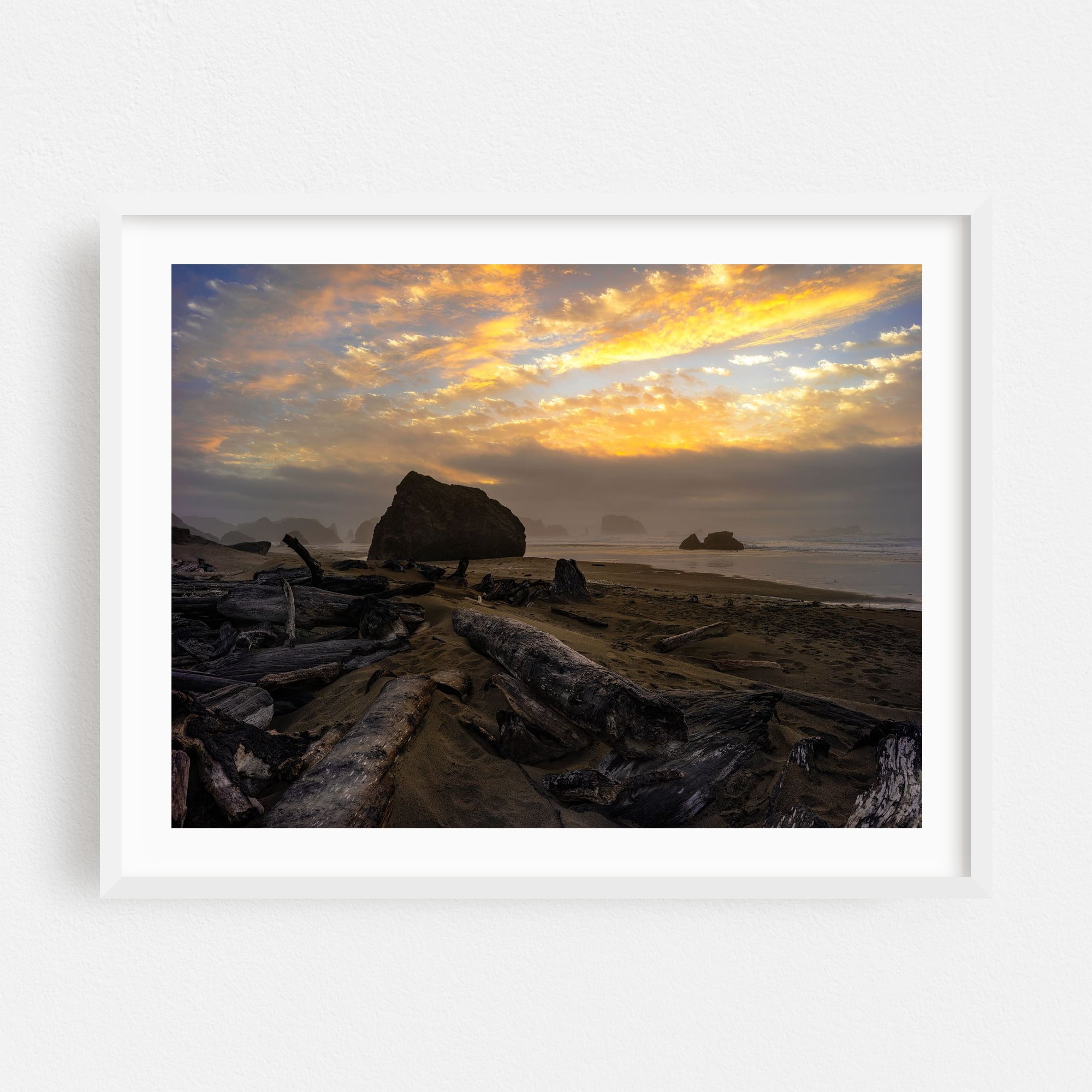 Serene Sunset Shoreline - Bandon Oregon Photography Beach Sunset Coast ...