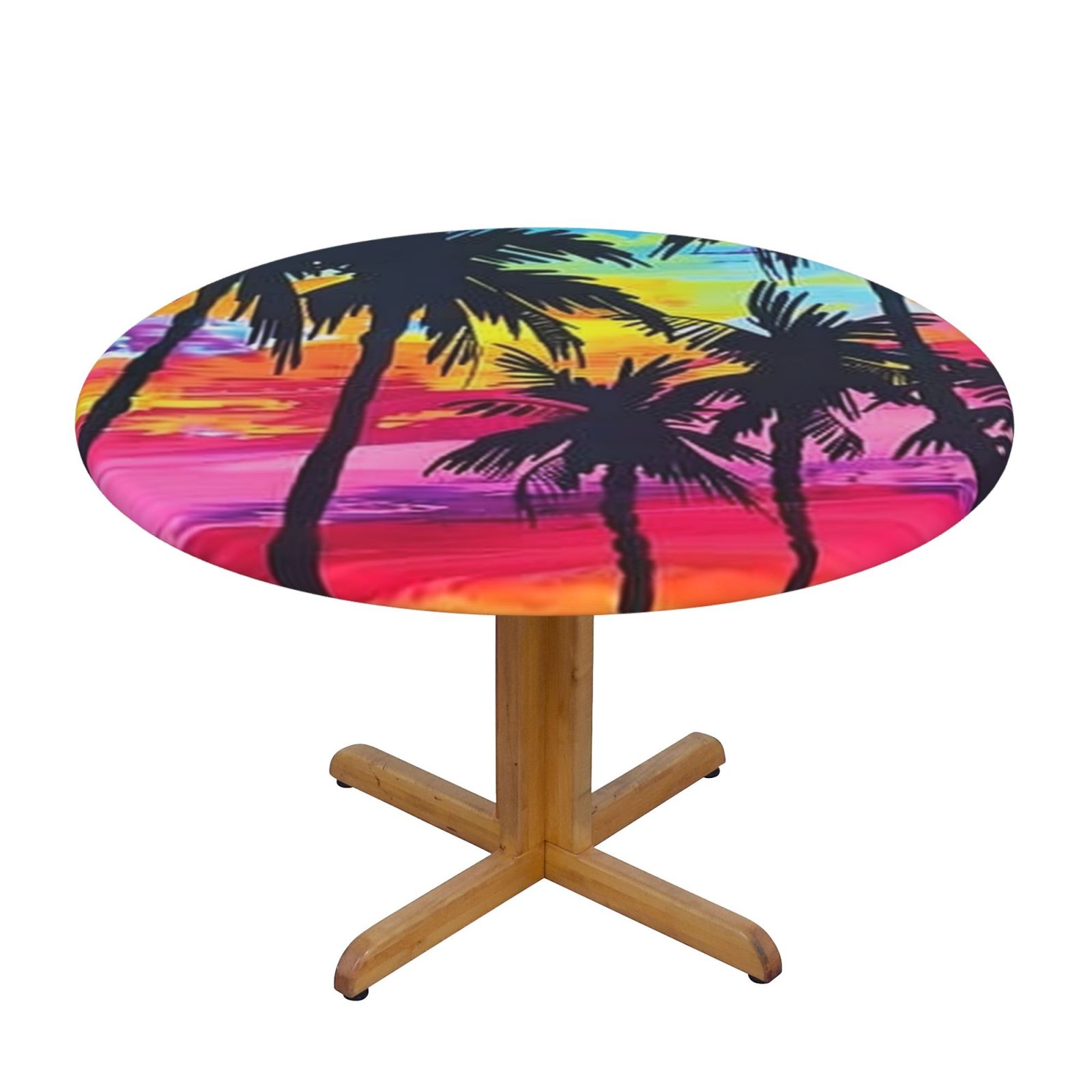 Serene Sunset with Silhouetted Trees s Round Table Cloths , Table for ...