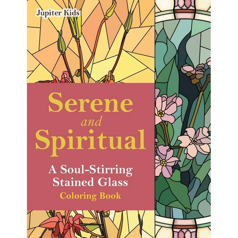 how to color stained glass coloring book
