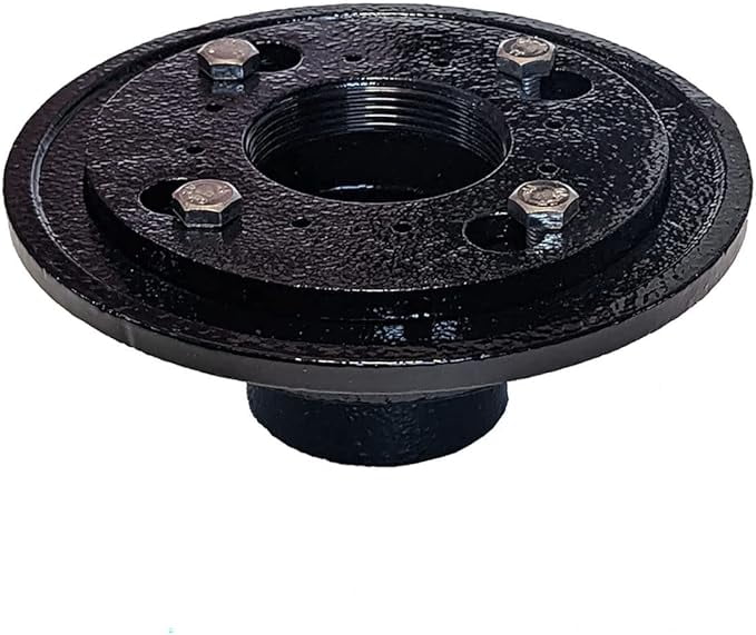 SereneDrains 2 Inch Cast Iron Shower Drain Base for Linear Square ...