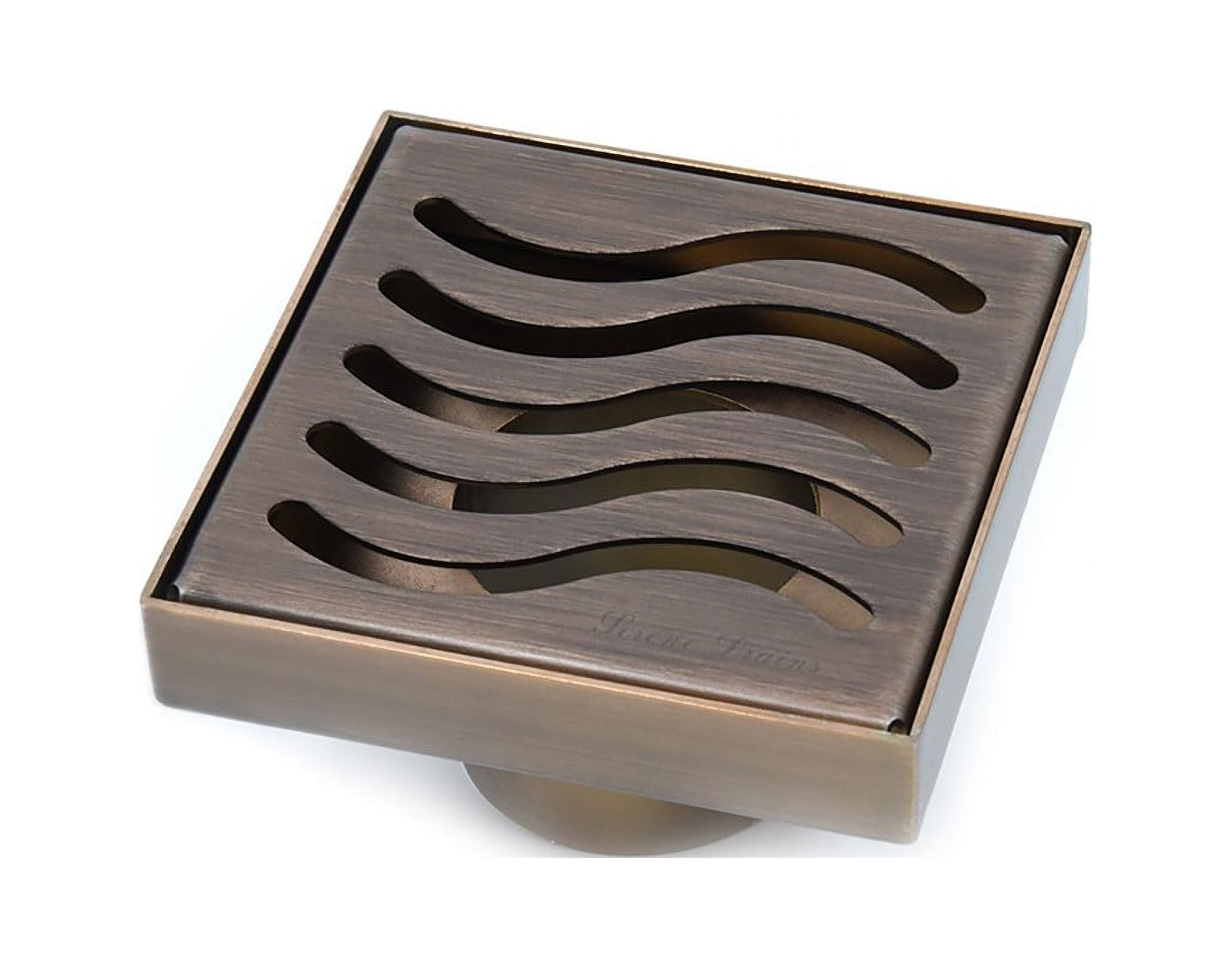 SereneDrains 304 Stainless Steel 4 Inch Oil Rubbed Bronze Square Shower ...