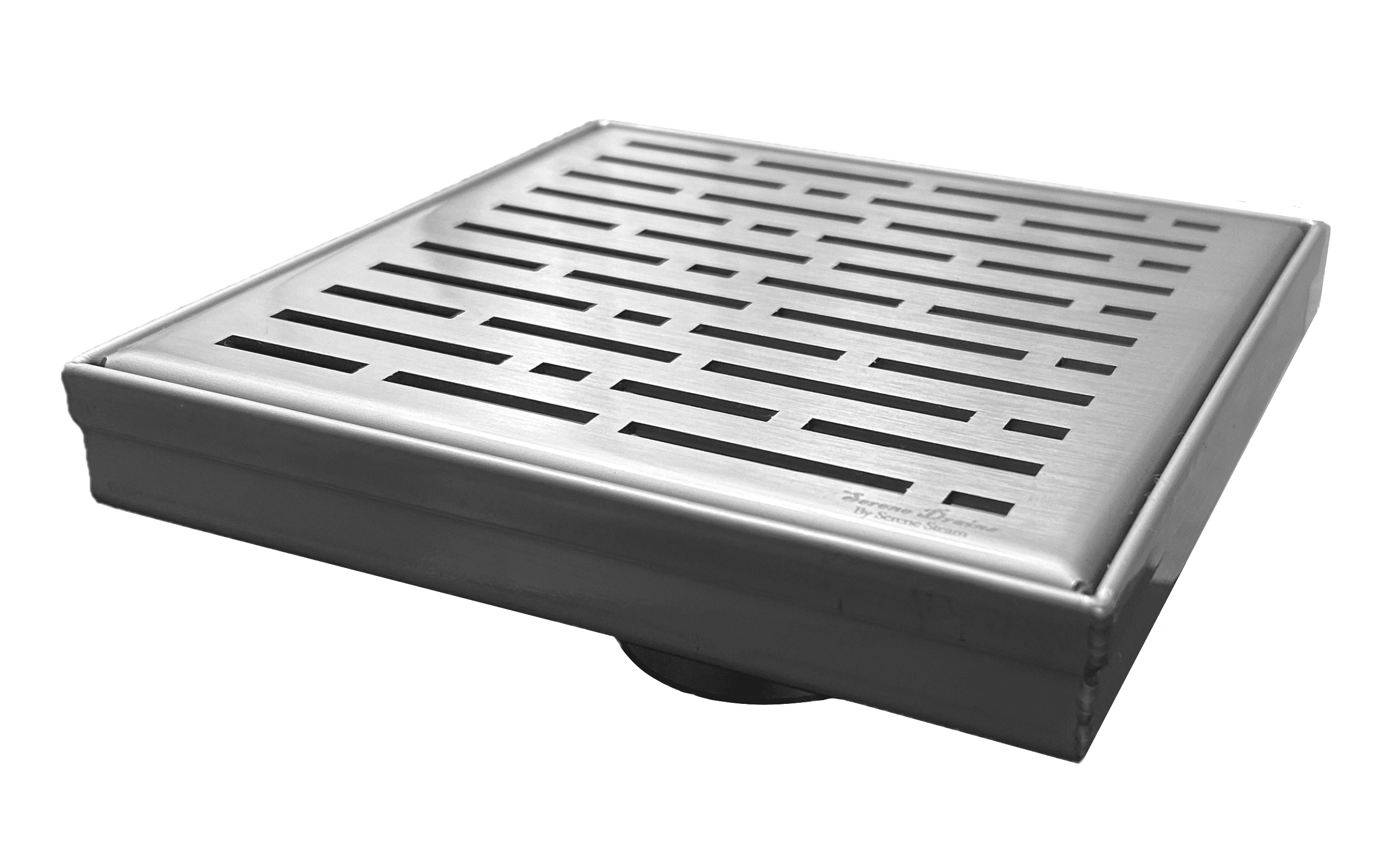 SereneDrains 304 Stainless Steel 6 Inch Brushed Nickel Square Shower ...