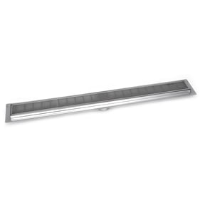 Juno 24 Inch Linear Rectangular Shower Drain In Brushed Nickel With ...