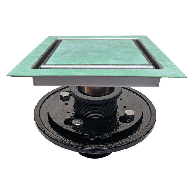 SereneDrains Kit Square Shower Drain with Base 304 Stainless Steel ...