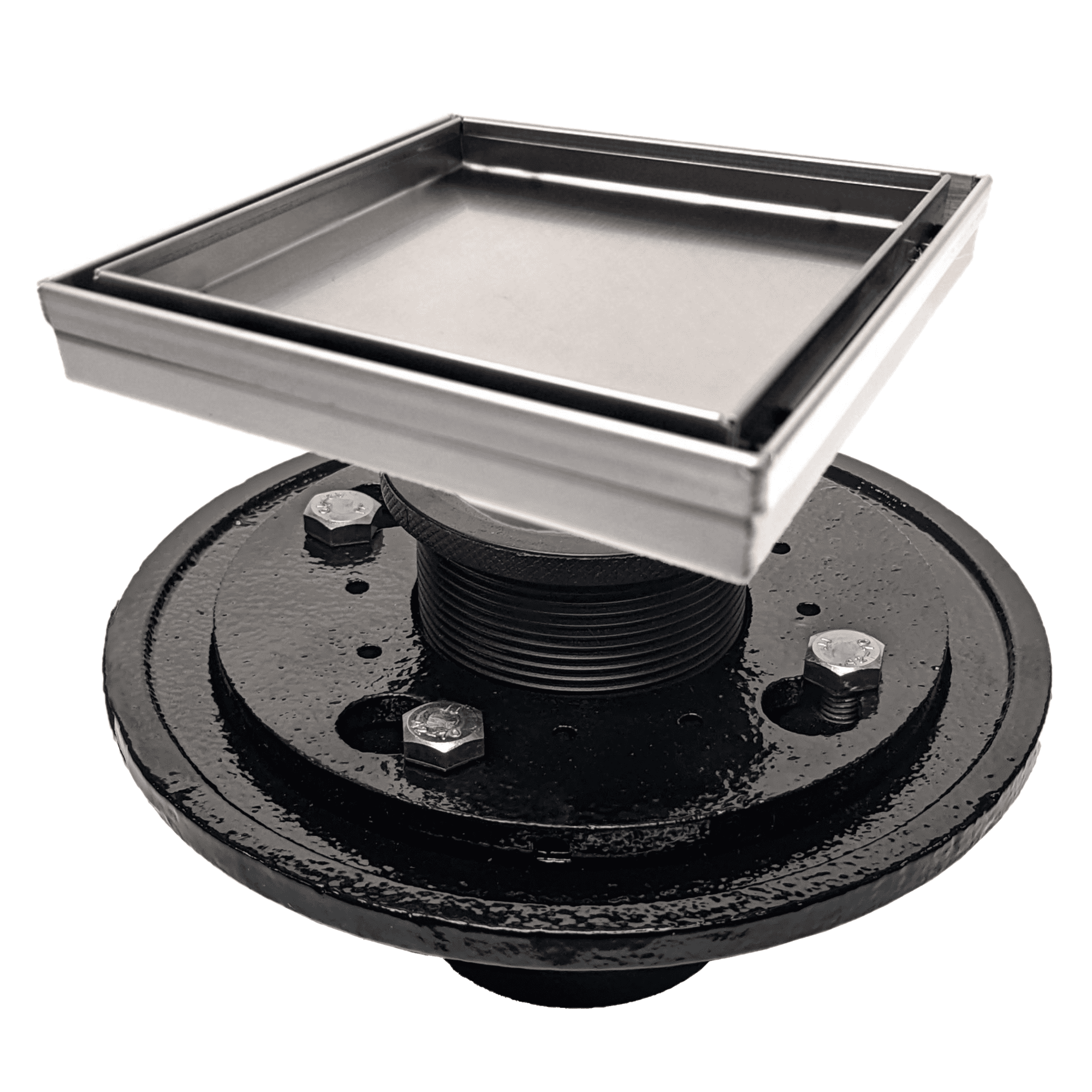 SereneDrains SereneDrains 304 Stainless Steel Tile in Square Brushed ...