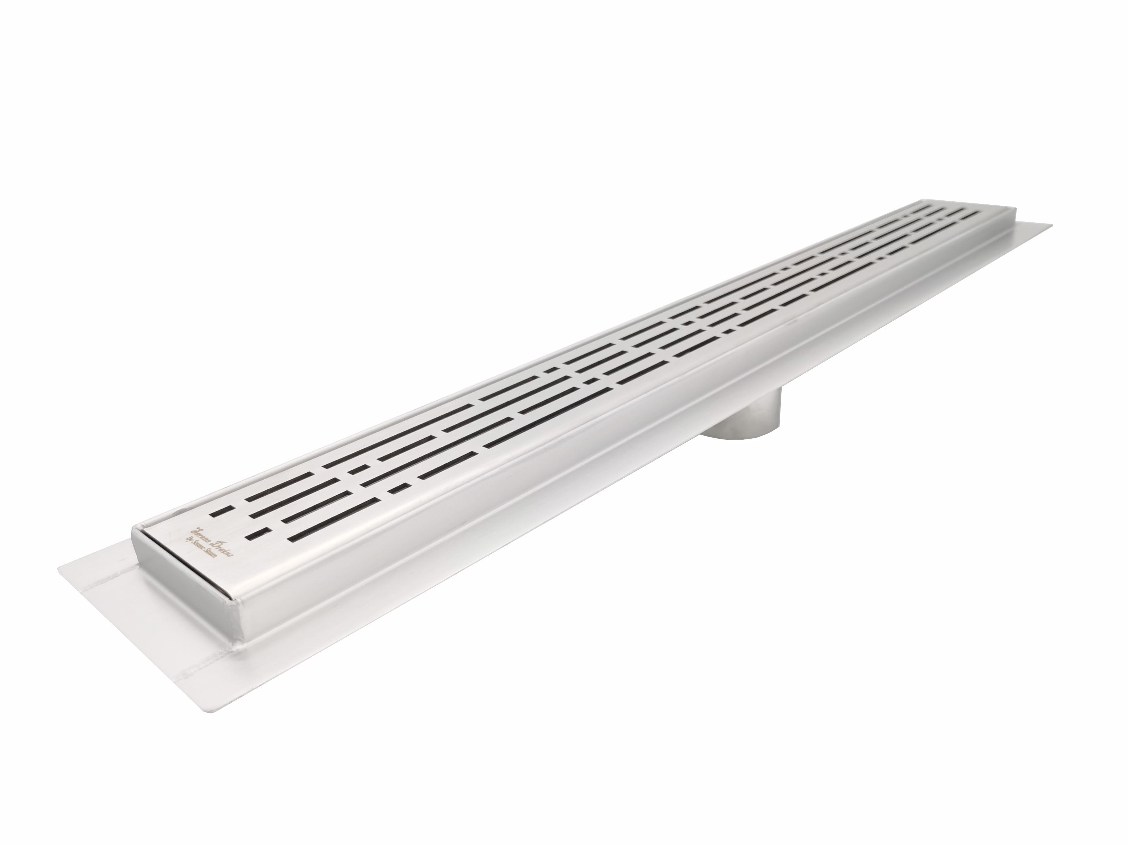 SereneDrains 304 Stainless Steel Brushed Nickel Linear Shower Drain Kit ...