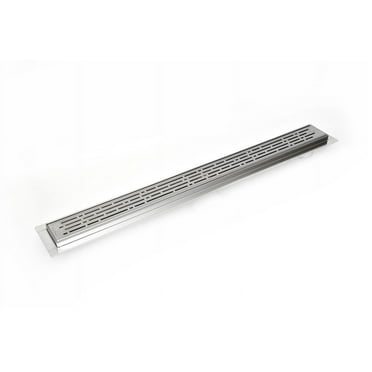 Side Outlet 36 Inch Linear Shower Drain with ABS Drain Base Flange and ...